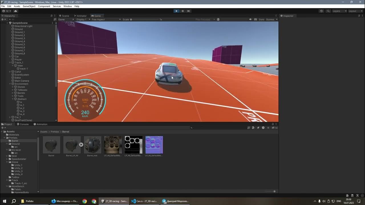 SF Unity 27-32 3D-Racing WIP - YouTube