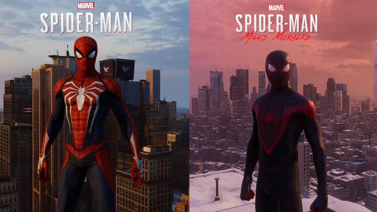 Marvel Spider-Man vs Marvel Spider-Man - Miles Morales Gameplay ...