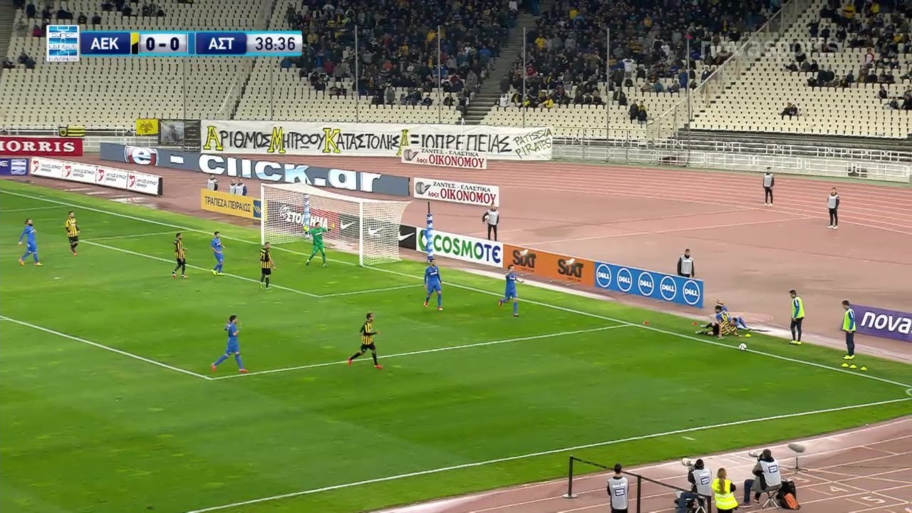 ΑΕΚ - Αστέρας Τρίπολης(0-1), 08/11/2015 - YouTube