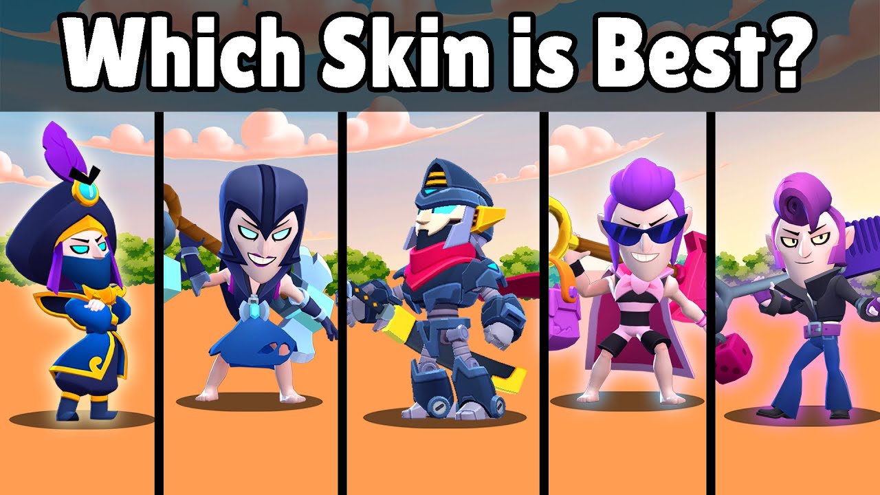 Finding best Mortis ? Skin Compare Brawl Stars - YouTube
