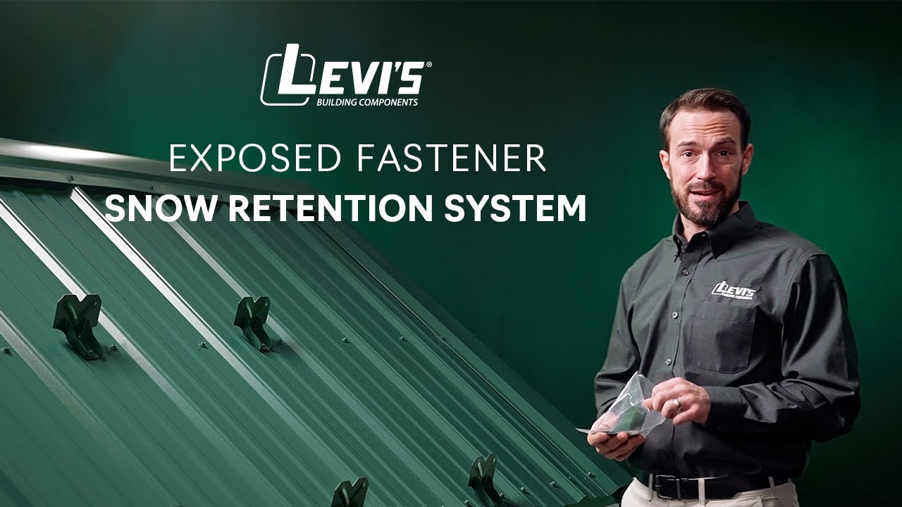 Exposed Fastener Snow Retention Systems - YouTube