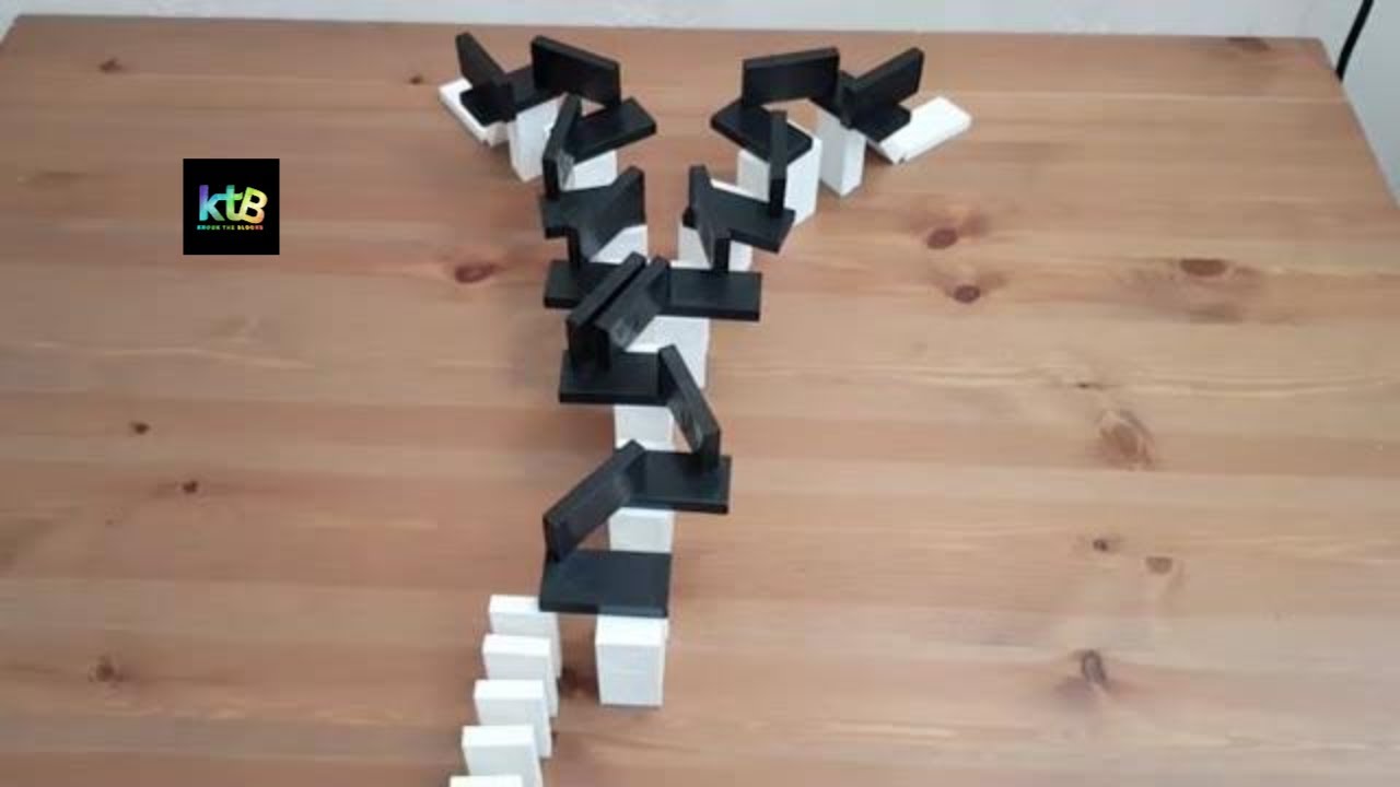 Domino Double dots trick split tutorial - YouTube