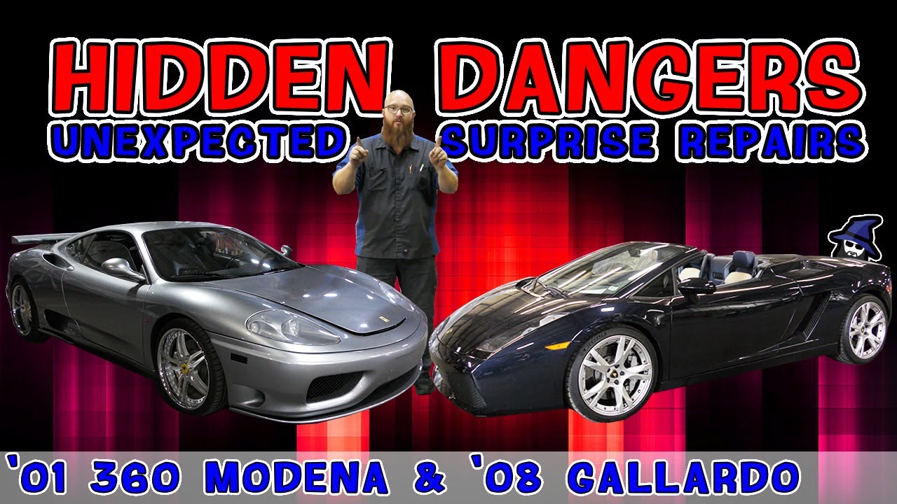 Never know what you'll find. CAR WIZARD finds crazy repairs on '01 360 Ferrari & '08 Gallardo ...