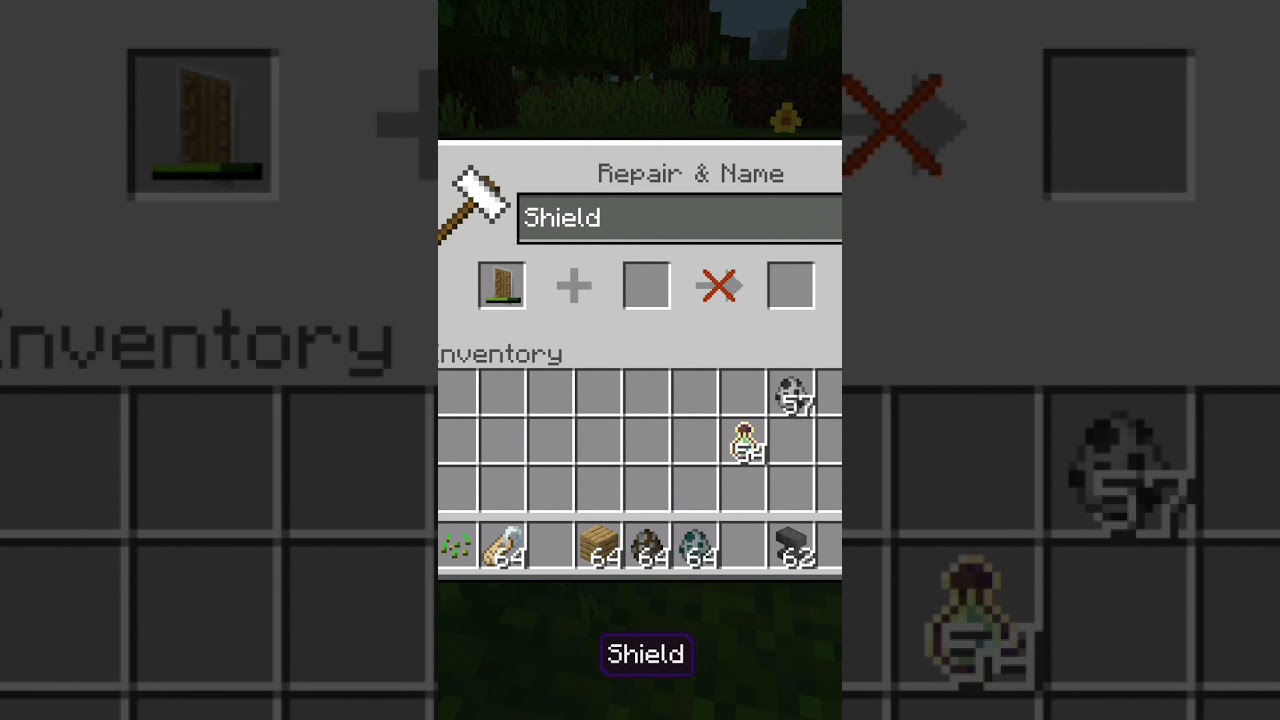 how to heal your shield🛡 in minecraft - YouTube