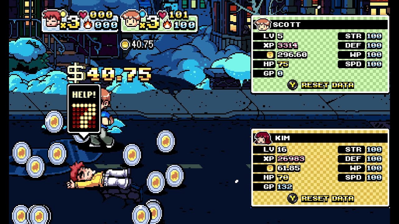 Max Stats FAST! Scott Pilgrim vs. The World: The Game - YouTube
