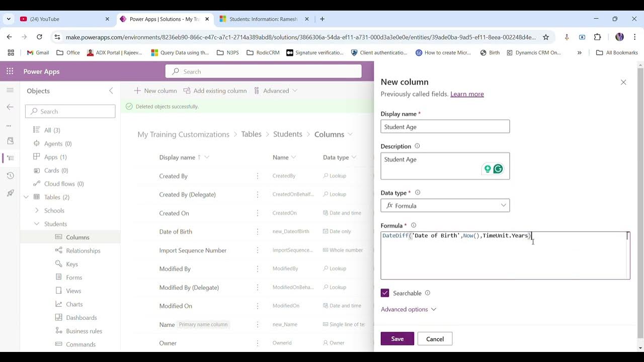Easily Calculate Age in MS CRM 365 DateDiff Formula Explained - YouTube