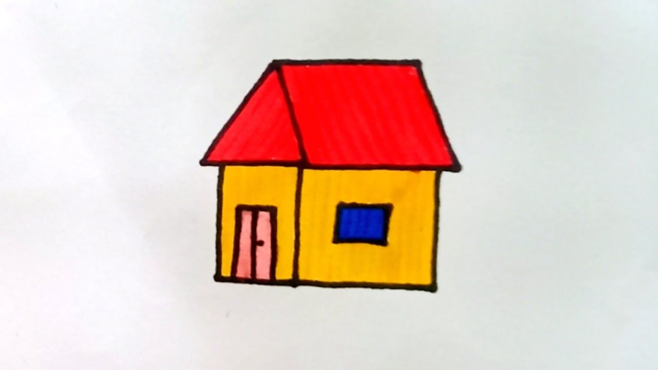 House Drawing | How to Draw house for beginners for step by step | 🏠 ...