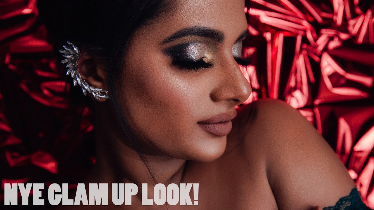 NYE GLAM UP LOOK - MAKE UP TRANSFORMATION - YouTube