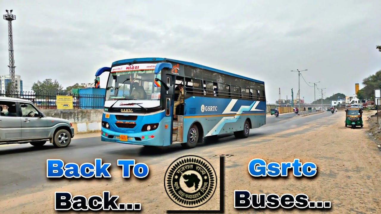 Back To Back Gujarat State Buses|| New Gsrtc Luxury Coach And BS6 ...