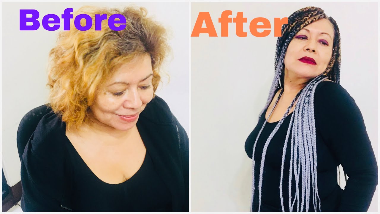 Watch me transform her /box braids on Latina hair /braids on white hair ...