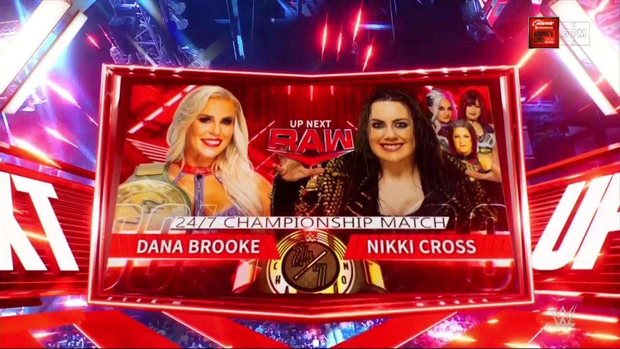 Dana Brooke Vs Nikki Cross Campeonato 24/7 - WWE Raw 07/11/2022 (En ...