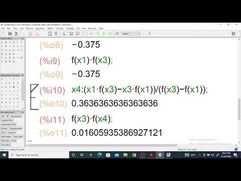 Regular False Method (False Position Method) Using Maxima ...