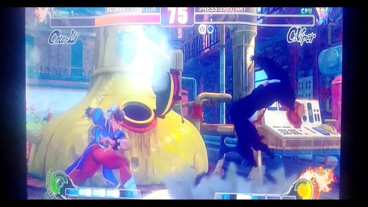 Streetfighter 4 Chun Li Throw on C.Viper Ko Ryona - YouTube