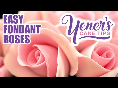 Hızlı ve Kolay FONDAN GÜLLERİ Eğitimi | Yeners Cake Tips | Yeners Yolu
