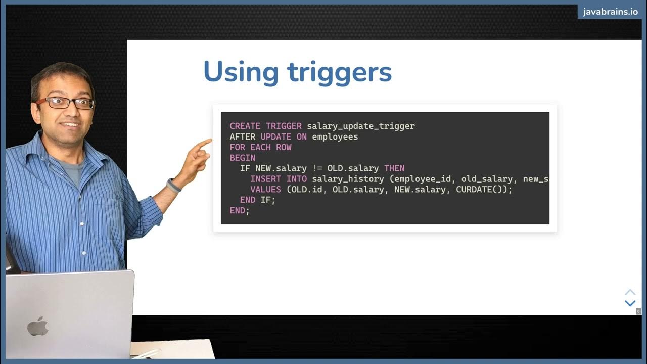 26 SQL triggers (Relational Databases and SQL) - YouTube