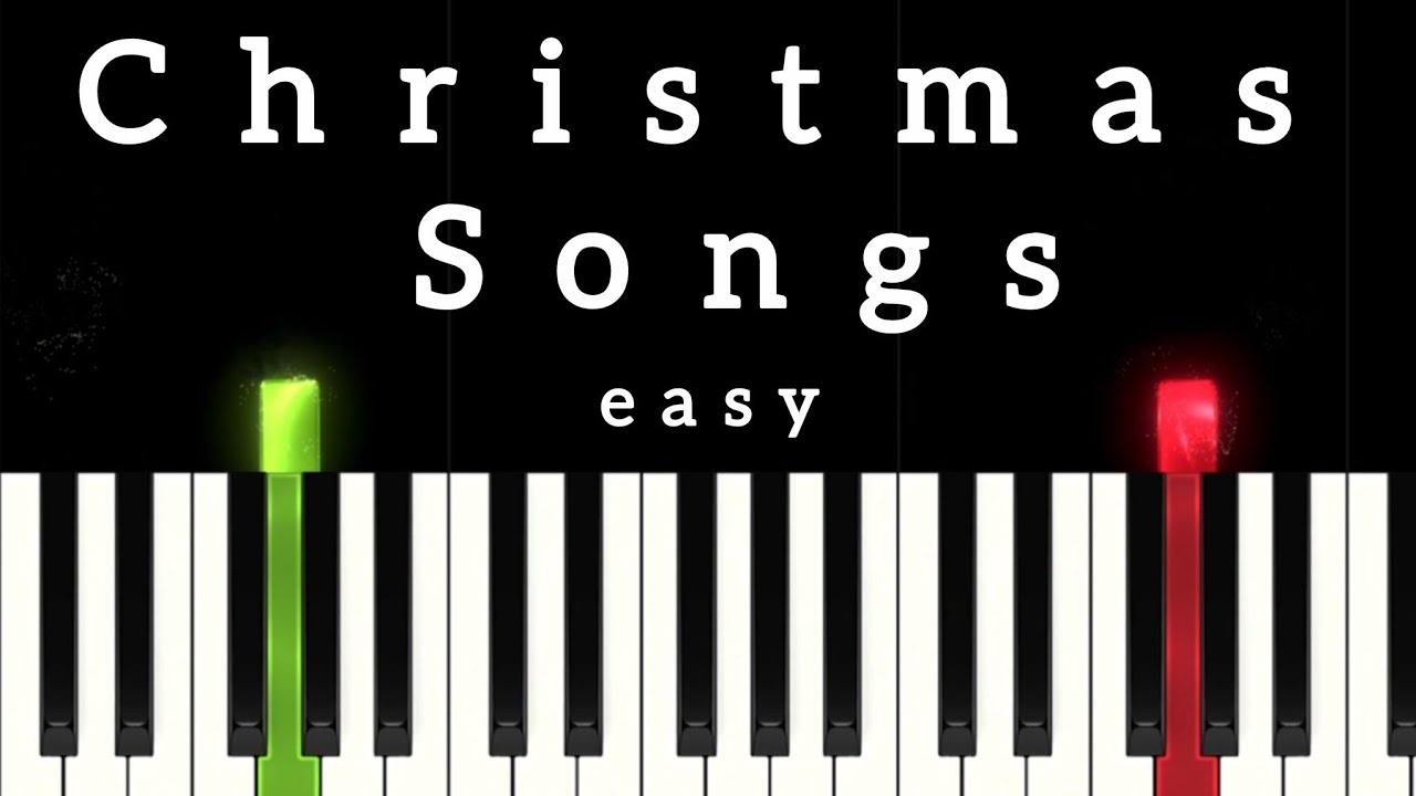 Best 5 Popular Christmas Songs | EASY Piano Tutorial + Sheet Music ...
