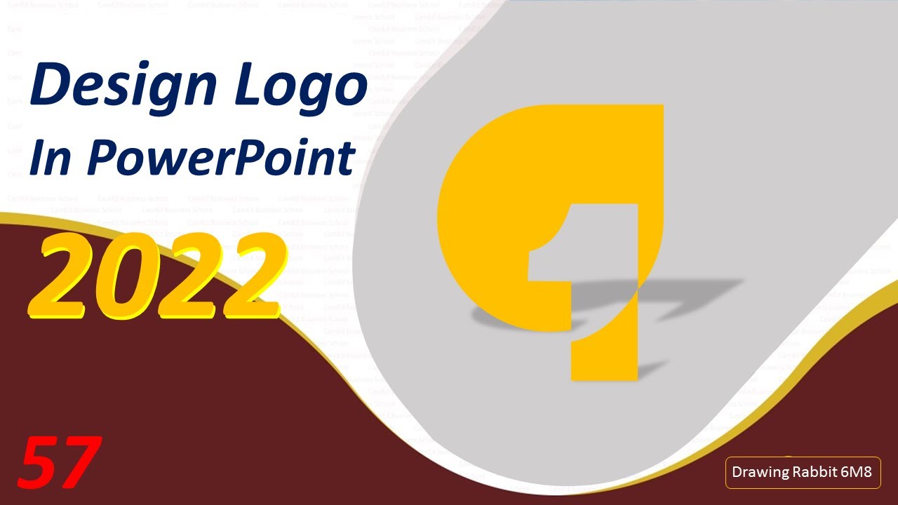 Design Logo In PowerPoint 2023 | Create logo Tutorial by Rabbit ...