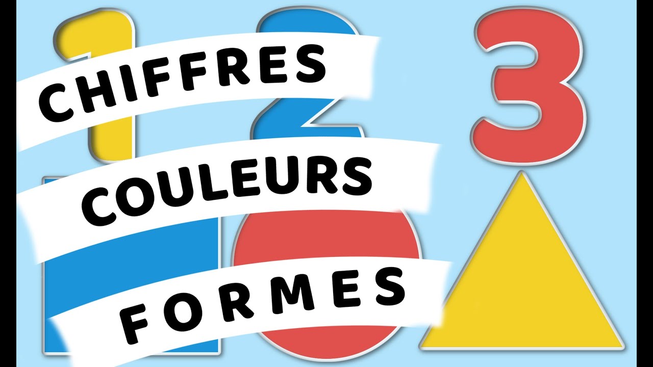 Apprendre les chiffres, les formes et les couleurs pour la maternelle ...