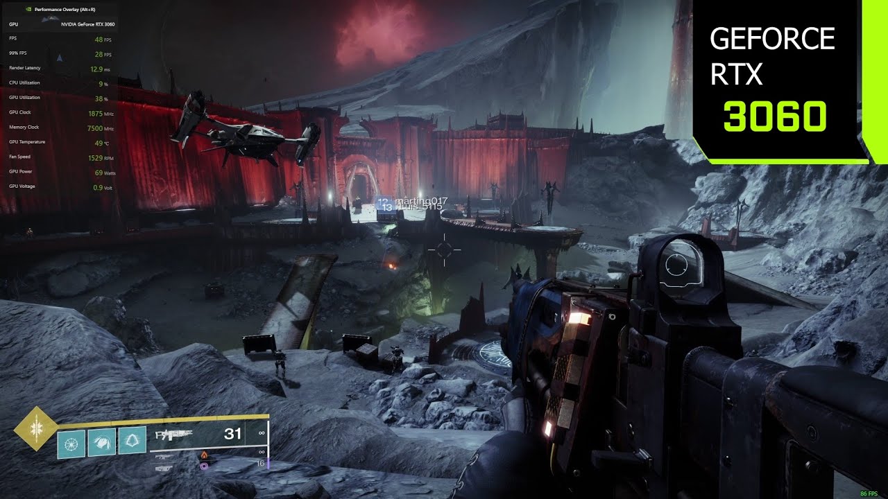 Destiny 2 | RTX 3060 1080p, 1440p, 4K Highest Settings | i7 10700F | PC ...