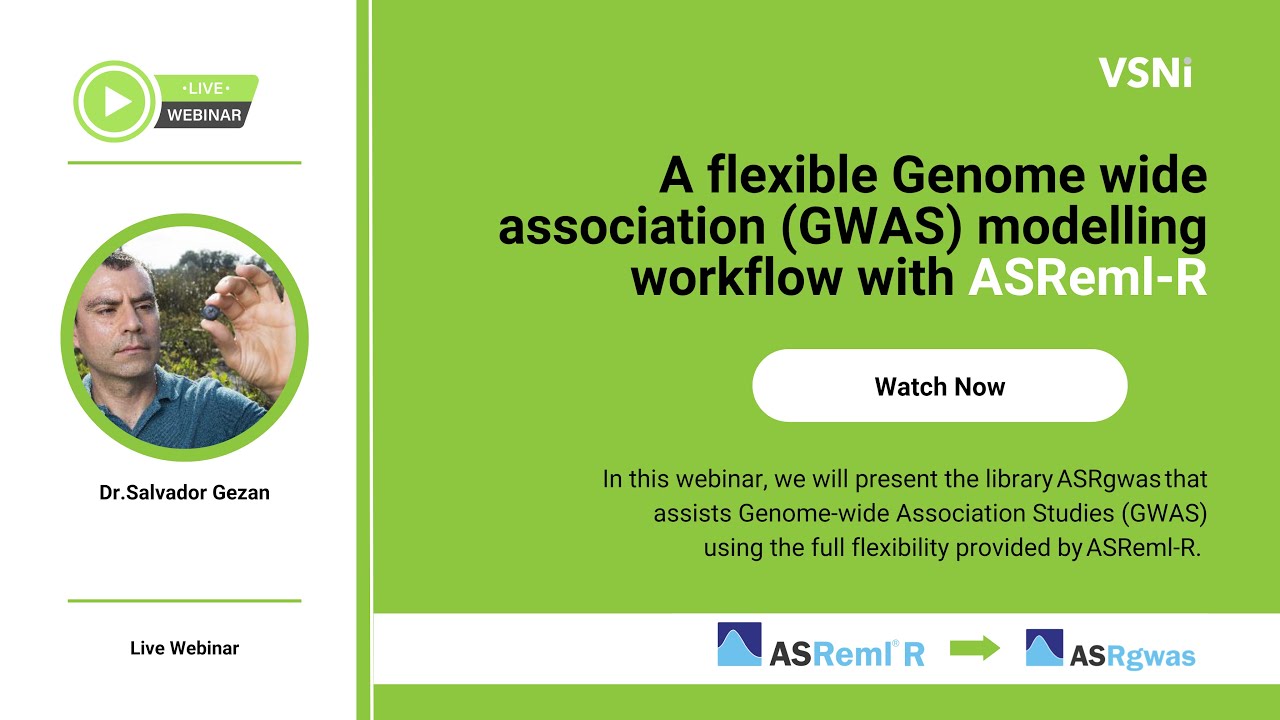 A flexible GWAS modelling workflow with ASReml-R - YouTube