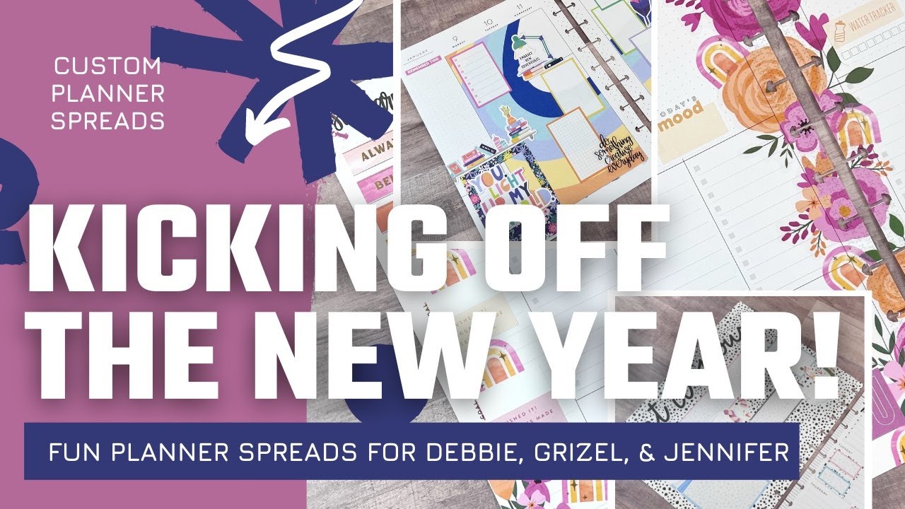 Kicking off the New Year || Custom Planner Spreads || Grizel, Jennifer ...
