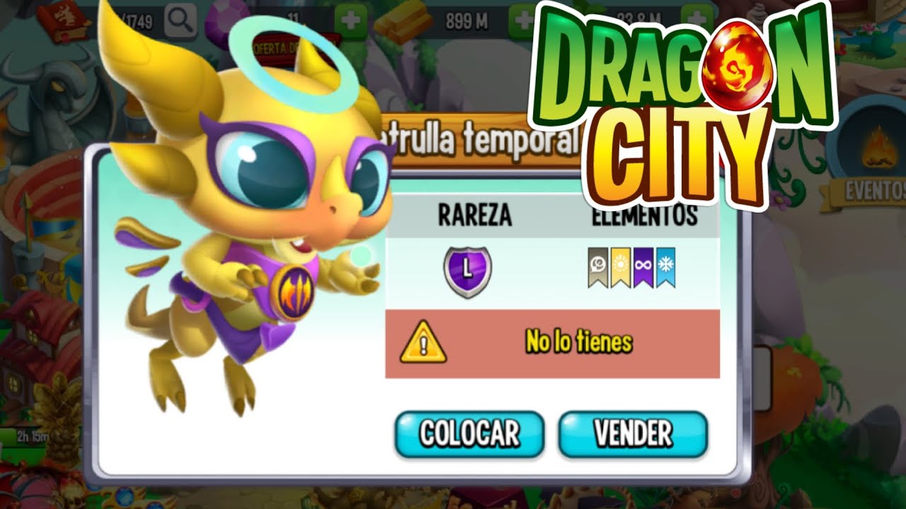 Mi nuevo dragón patrulla temporal. Dragón city. - YouTube