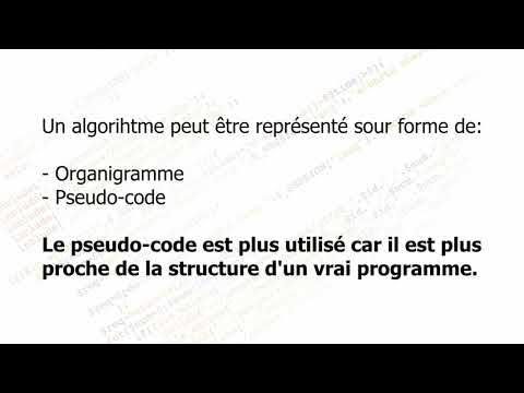 Algorithmique 1 14 Un algorithme c est quoi 0 - YouTube