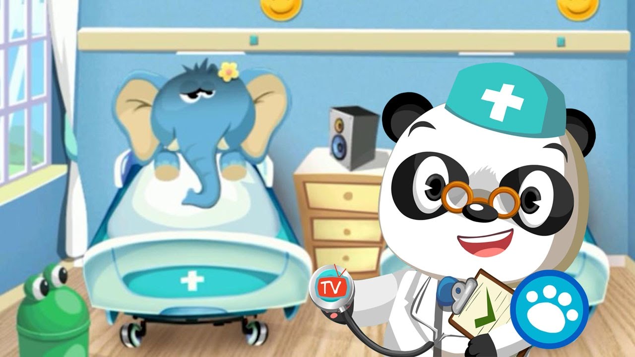Dr. Panda Hospital - Baby Panda Take care of all animals - Educational ...