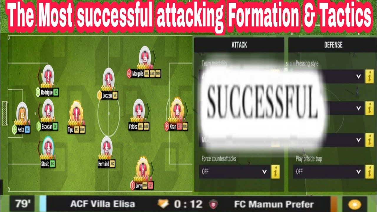 No.1 Successful Attacking formation 3-1-2-3-1 & the best Tactics in Top ...
