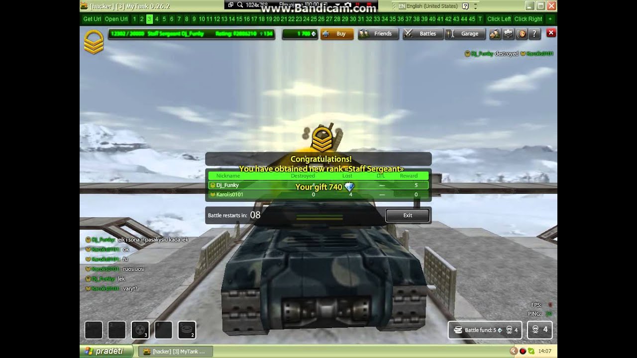 Tanki online Level Up To Staff Sergeant - YouTube