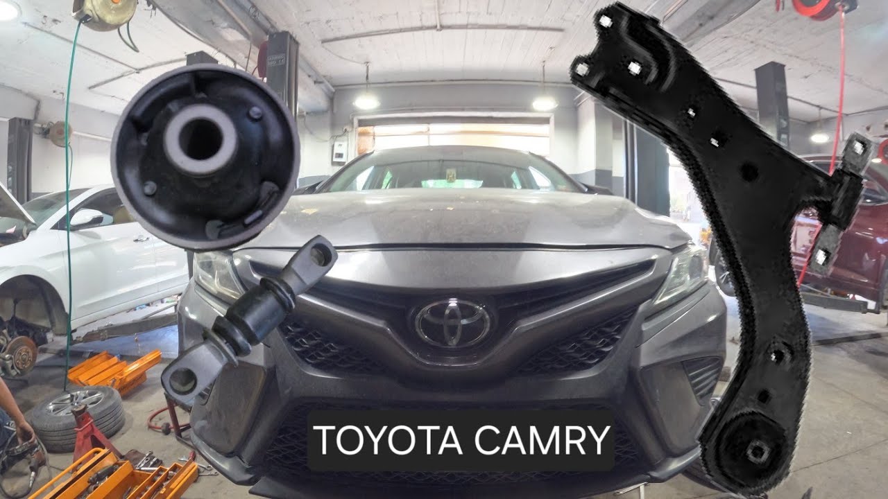 how to replace bushing front control arm ... toyota camry 2018-2025 ...
