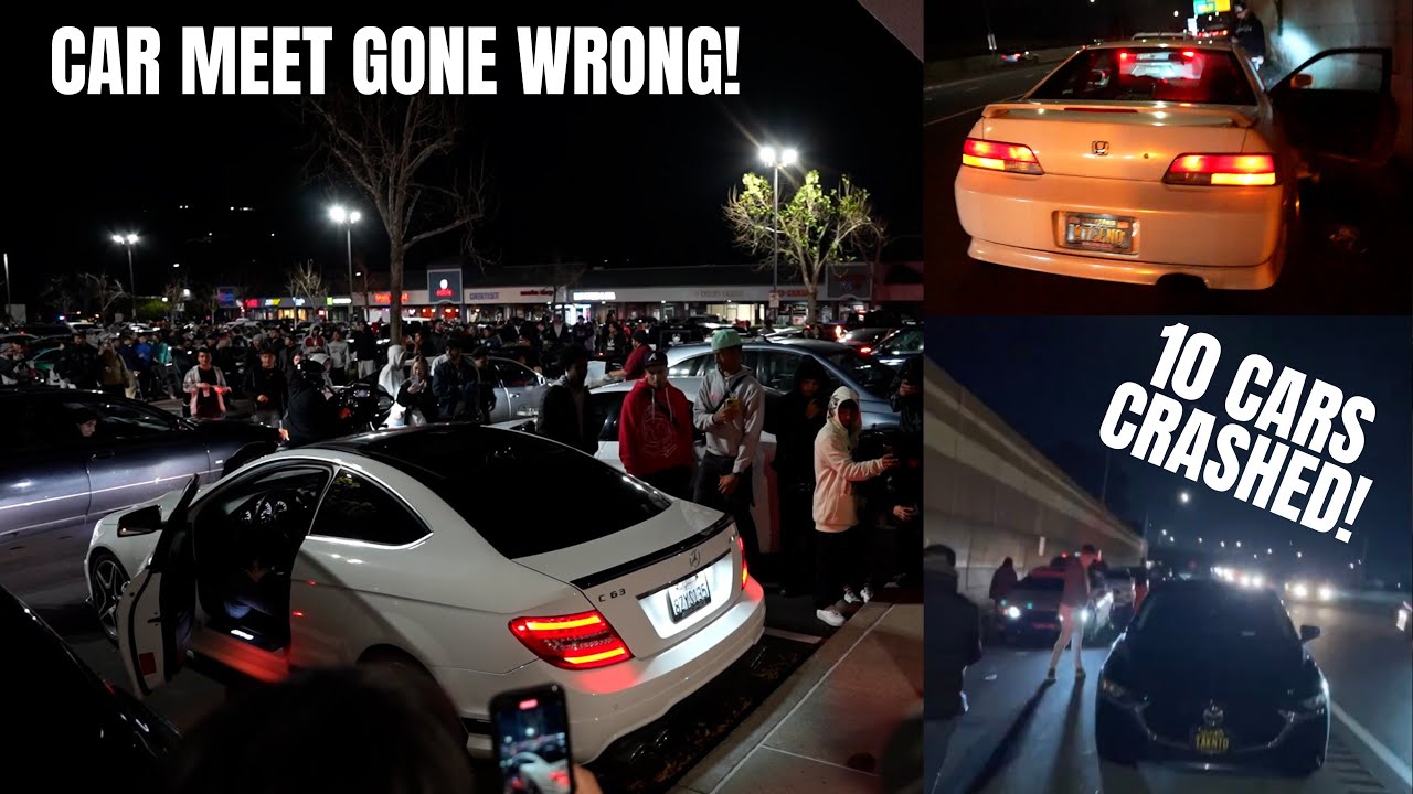 Ken Block Memorial Car Meet GONE WRONG | 10 CARS CRASHED! - YouTube