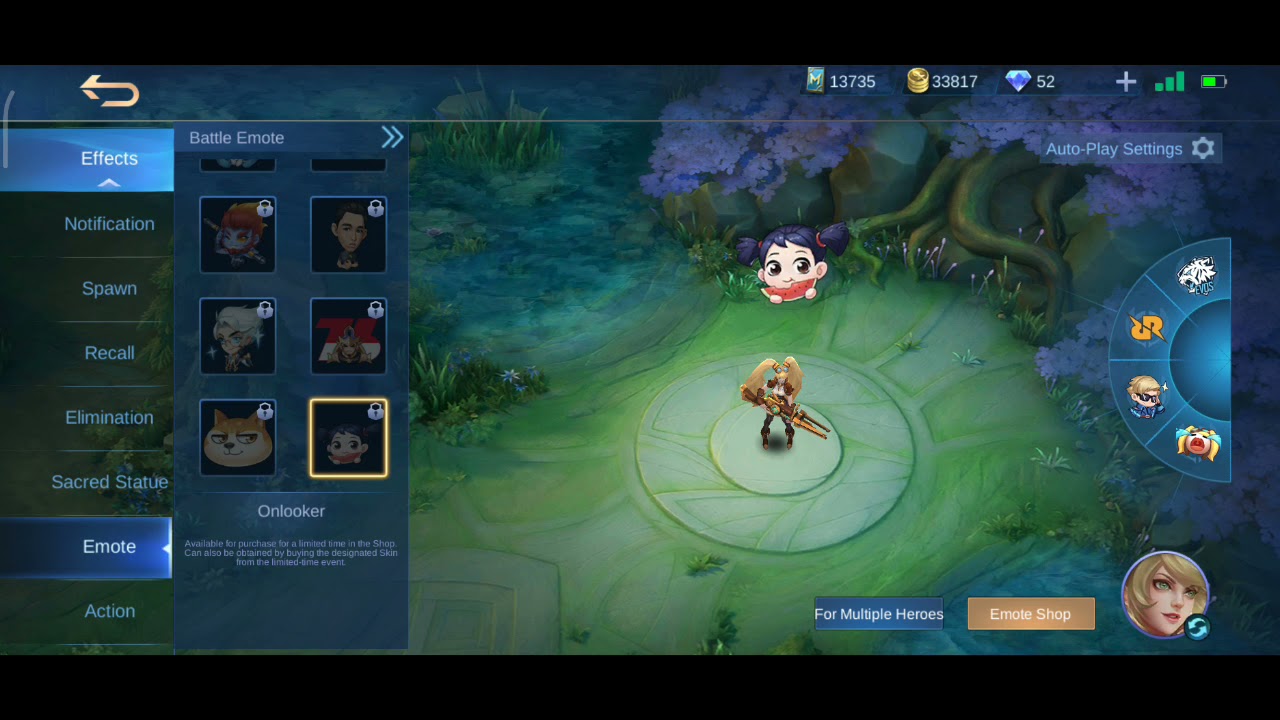 New "Onlooker" and "Doge" Battle Emotes - Mobile Legends - YouTube
