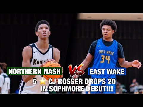 Northern Nash vs. East Wake! 5 ⭐️ CJ Rosser Drops 20 in his Sophomore ...