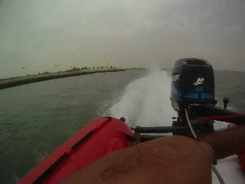 Liwa Team Aquarius cat boat قارب مطاط سريع - YouTube