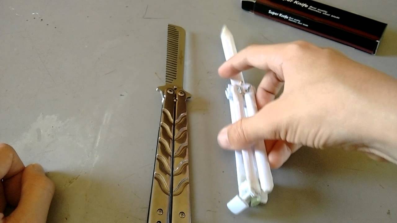 Unboxing canivete pente butterfly knife - YouTube