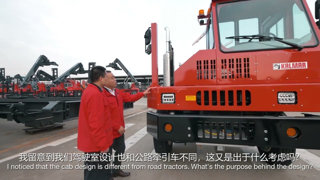 The benefits of a Terminal Tractor compared to a road truck - YouTube