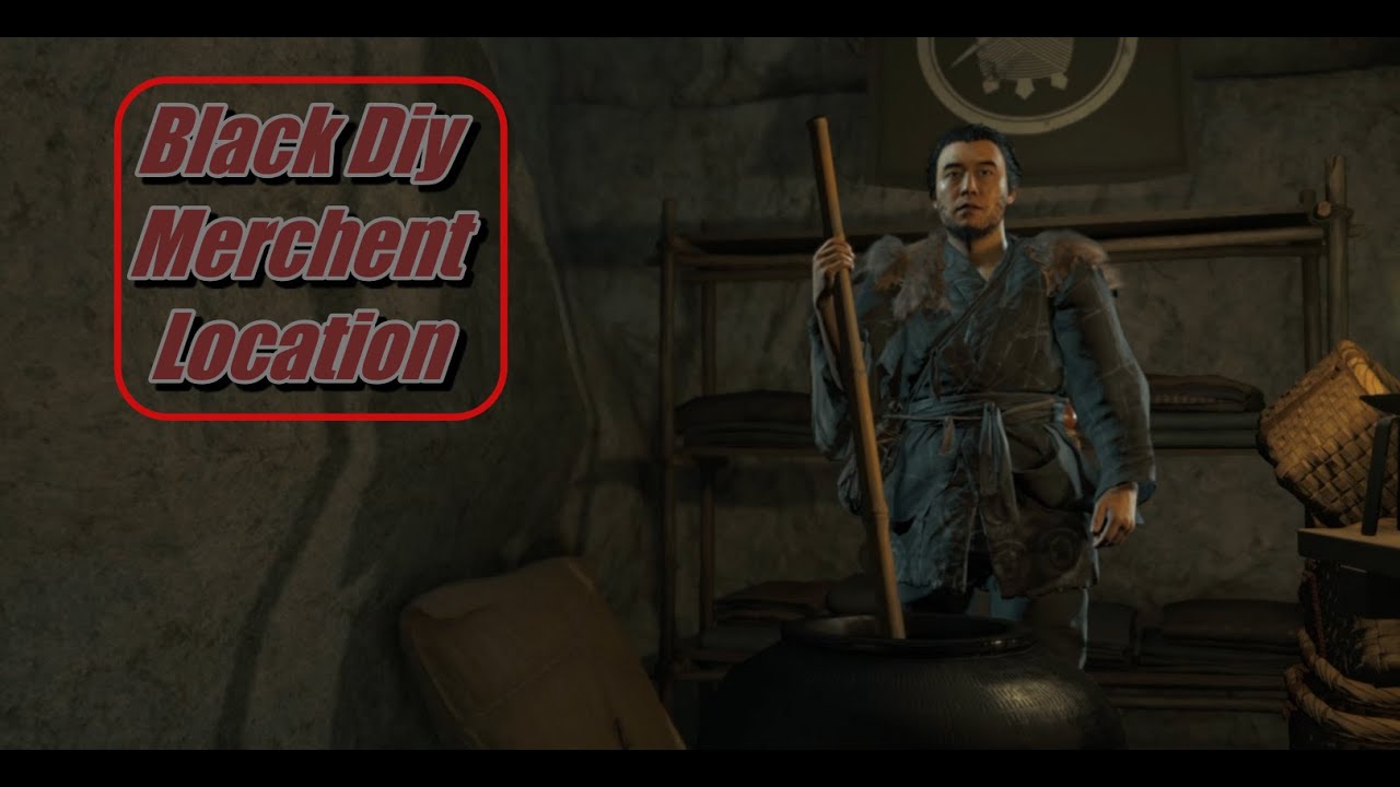 Ghost of Tsushima Black dye merchent location - YouTube