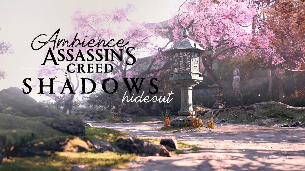 Assassin's Creed Shadows Hideout ambience with flute music and weather ...
