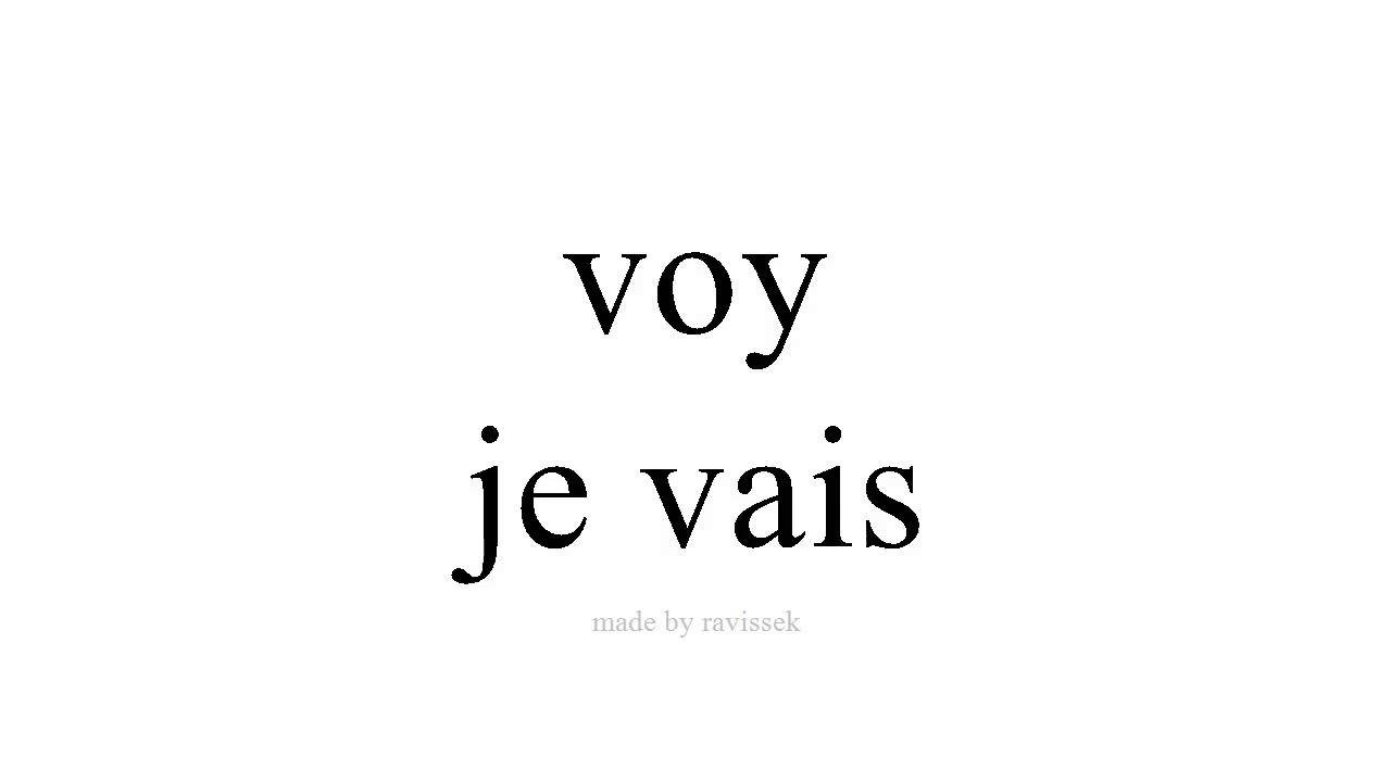 apprendre l'espagnol je vais - YouTube