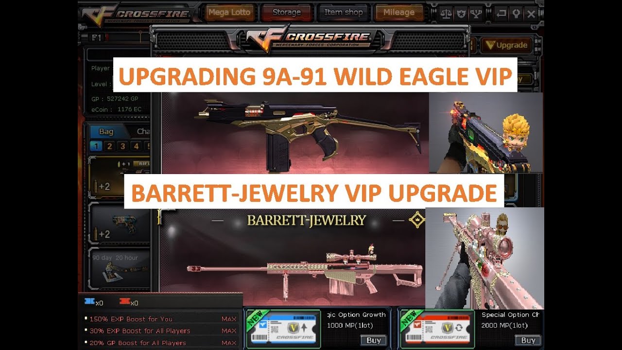UPGRADING 9A-91 WILD EAGLE & BARRETT-JEWELRY VIP IN CROSSFIRE PH - YouTube