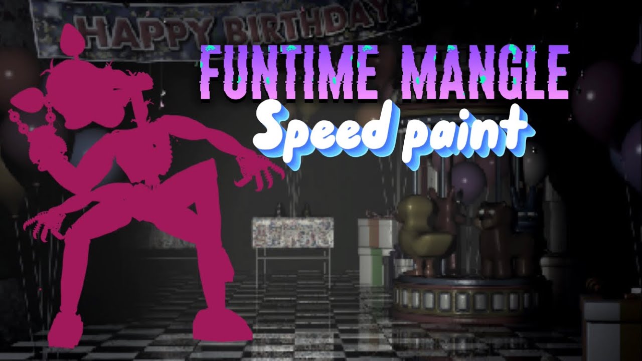 Funtime Mangle (speed paint) #fnaf - YouTube