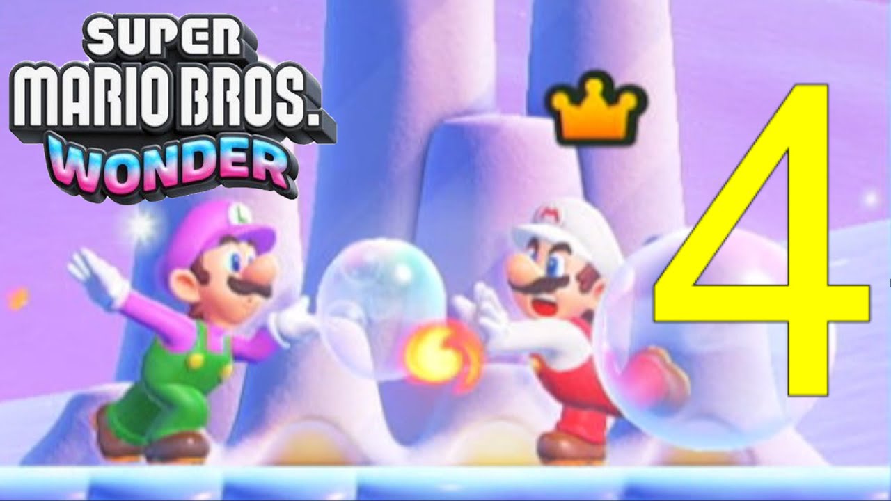 THE SNOW PILES UP: Super Mario Bros. Wonder #4 - YouTube