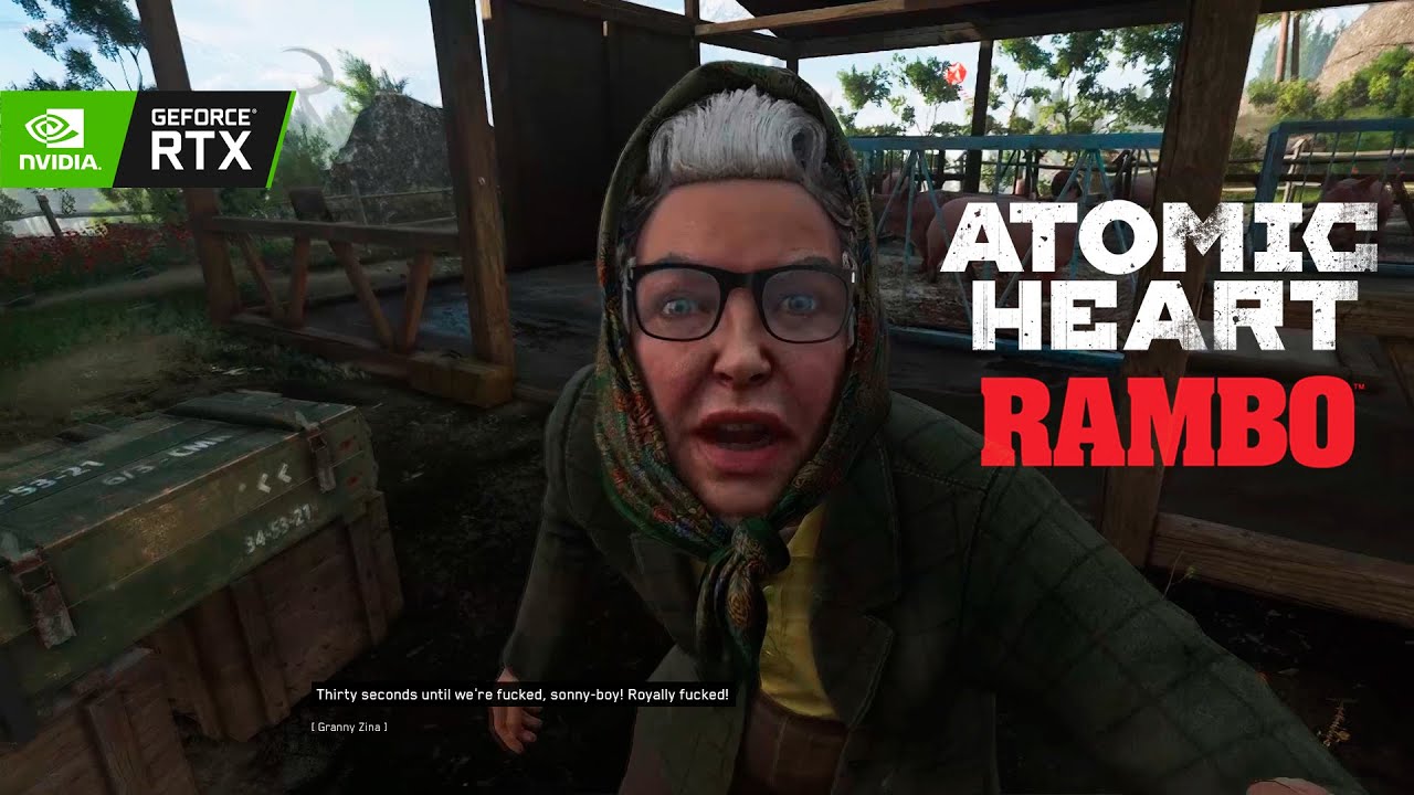 Atomic Heart - GRANNY RAMBO IS REAL!? BABA ZINA FROM USSR (#4) - YouTube