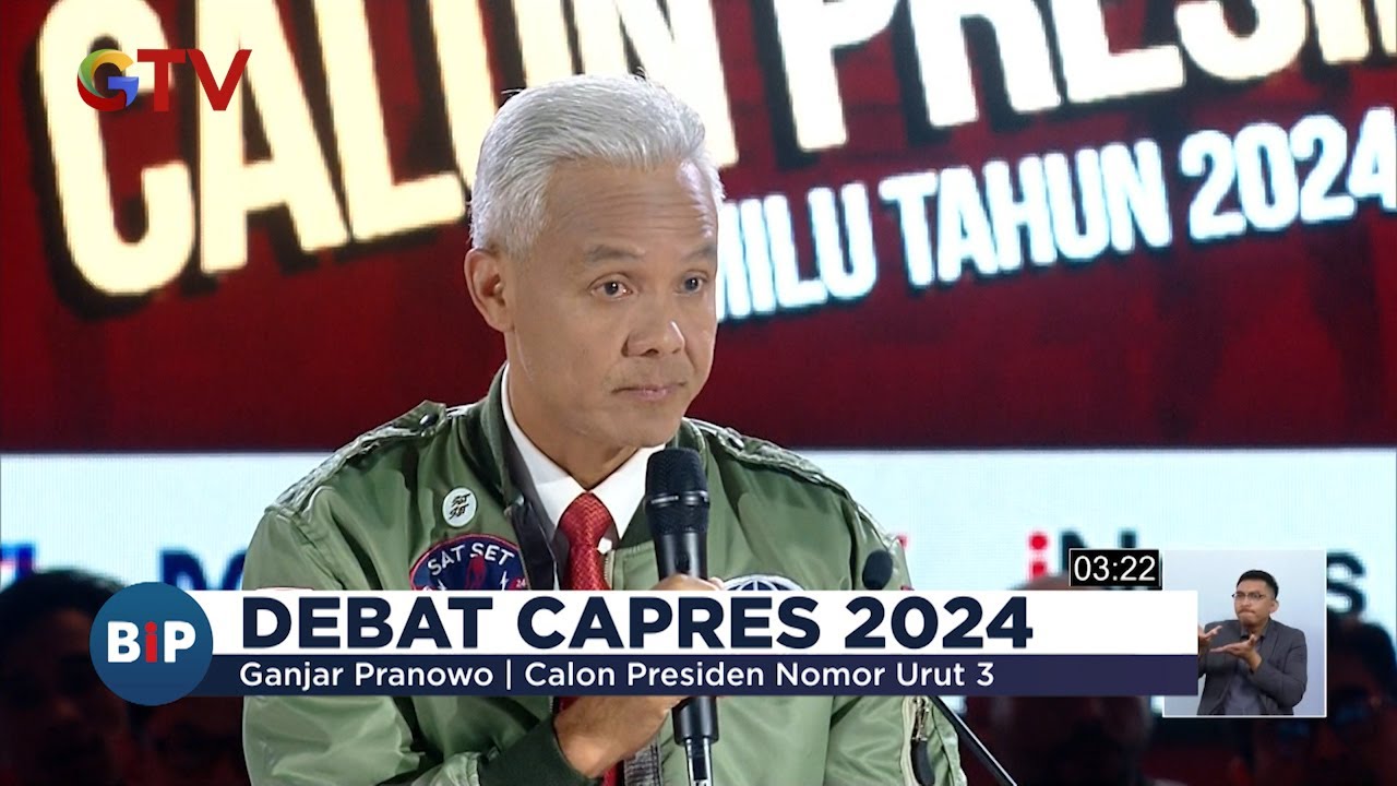 Debat Capres 2024 | Ganjar Ungkap Program Sistem Pertahanan ...