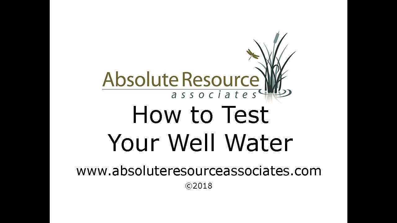 Well Water Testing - DIY Drinking Water Test Kit - YouTube
