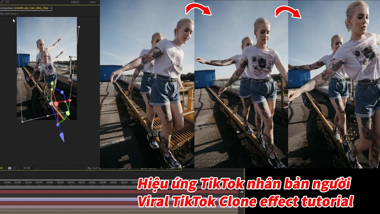 Hiệu ứng TikTok nhân bản người - Viral TikTok clone effect extremely easy tutorial - YouTube
