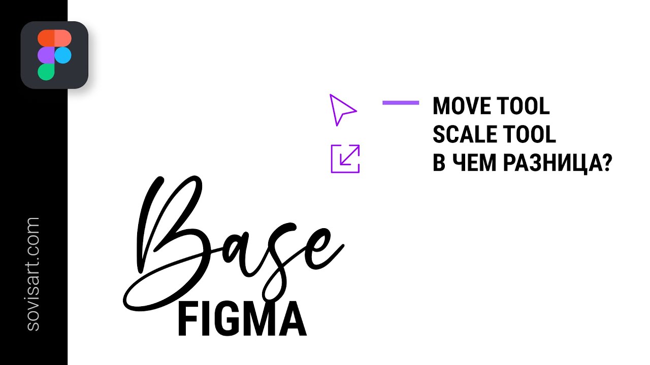 Уроки Figma. Важные инструменты Figma. В чем отличие Move tool и Scale ...