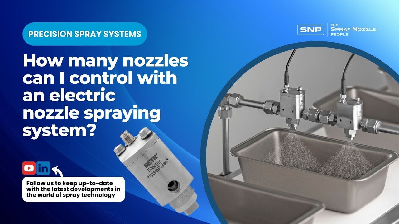 How many nozzles can I control with an electric nozzle spraying system ...