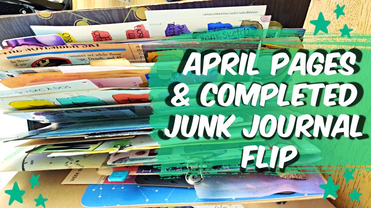 Completed Creative Journal Flip Through : JAN-APRIL 2019 - YouTube